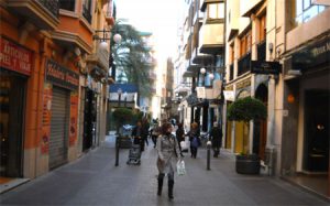 The city of Elche in Spain, capital of palm trees in Spain